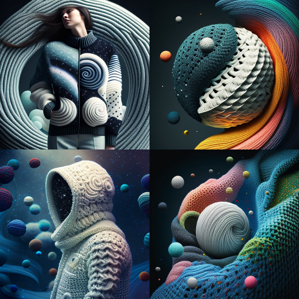 knitting with the AI--Midjourney - KNIT MAGAZINE | MARUYASU Corporation